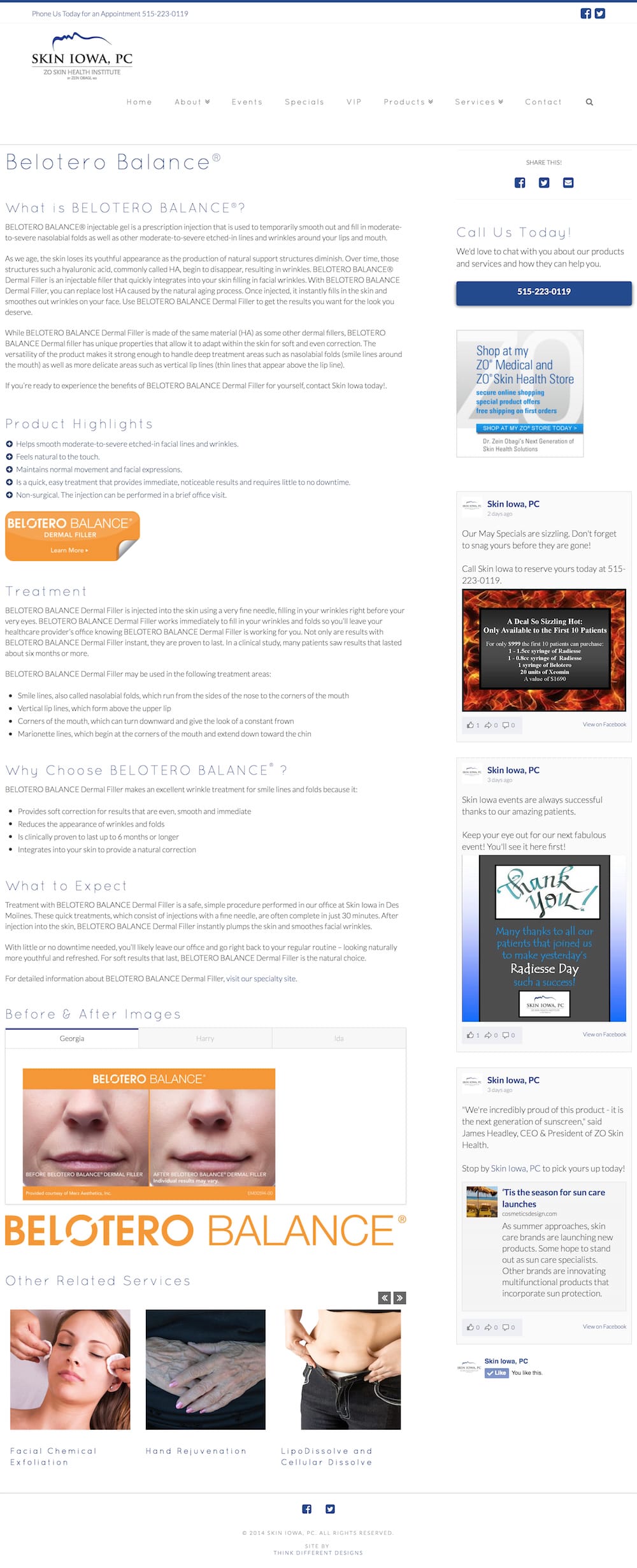 Skin Iowa | Think Different Designs | Small Business Website Design ...