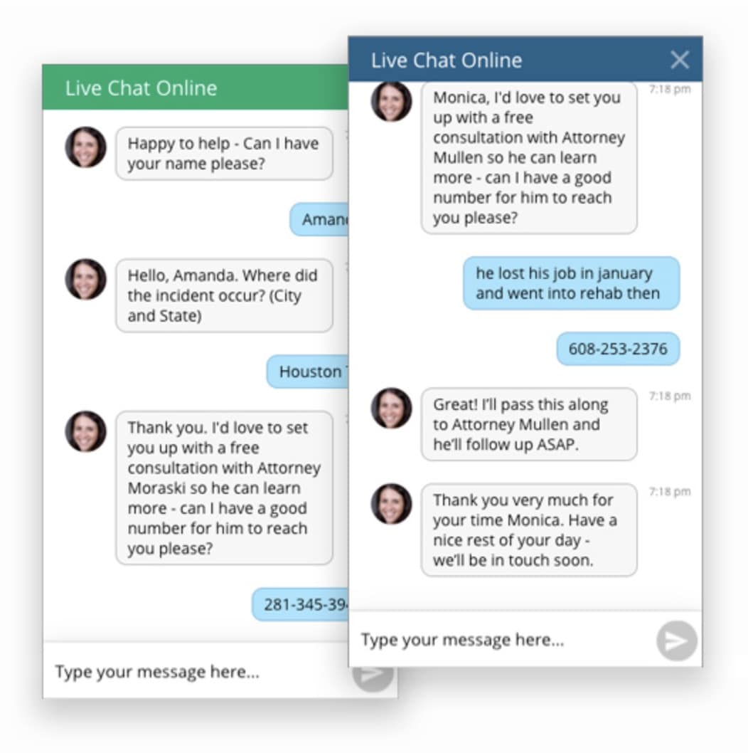24/7 Human Chat Answering Service | Think Different Designs | Small ...