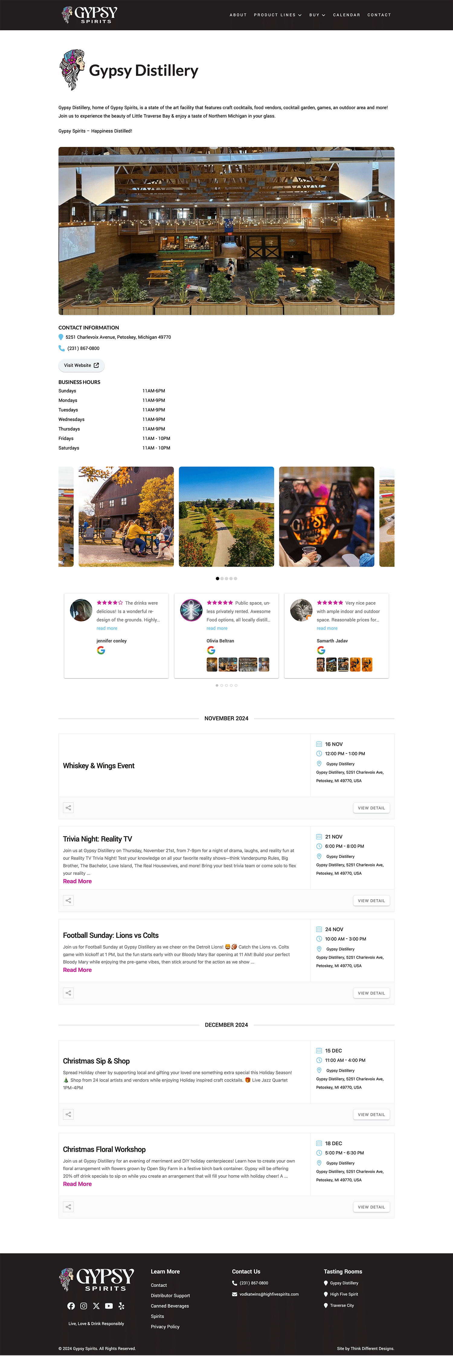 Gypsy Spirits | Think Different Designs | Small Business Website Design ...